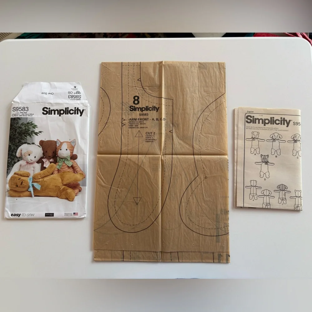 Simplicity | Other | New Uncut Simplicity By Design S9583 Stuffed ...